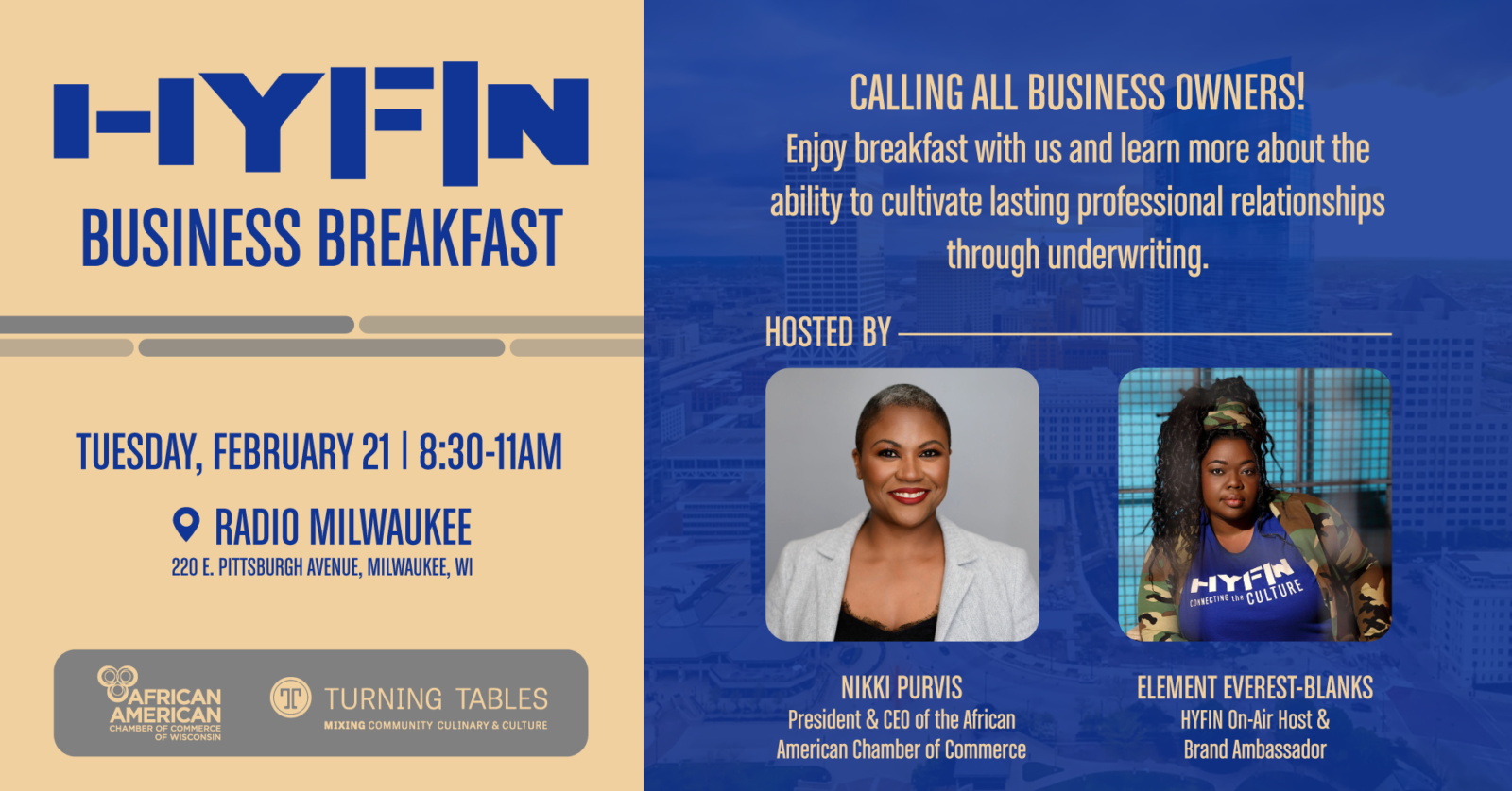 HYFIN to host February "Business Breakfast" with African American ...